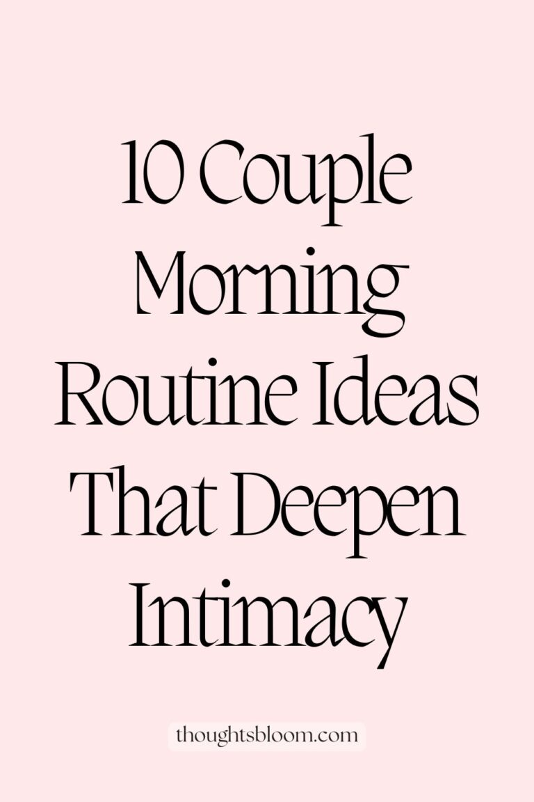 The Morning Routine for Couples to Start the Day Connected - Thoughts Bloom